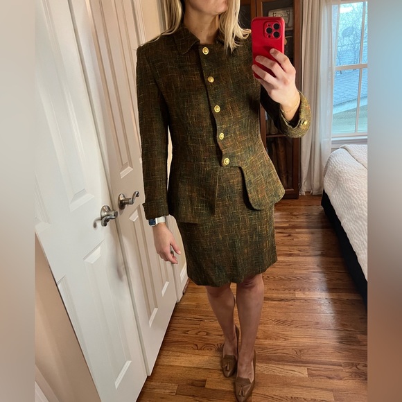 Doncaster | Skirts | Doncaster Vintage Tweed Skirt Jacket Suit Set ...
